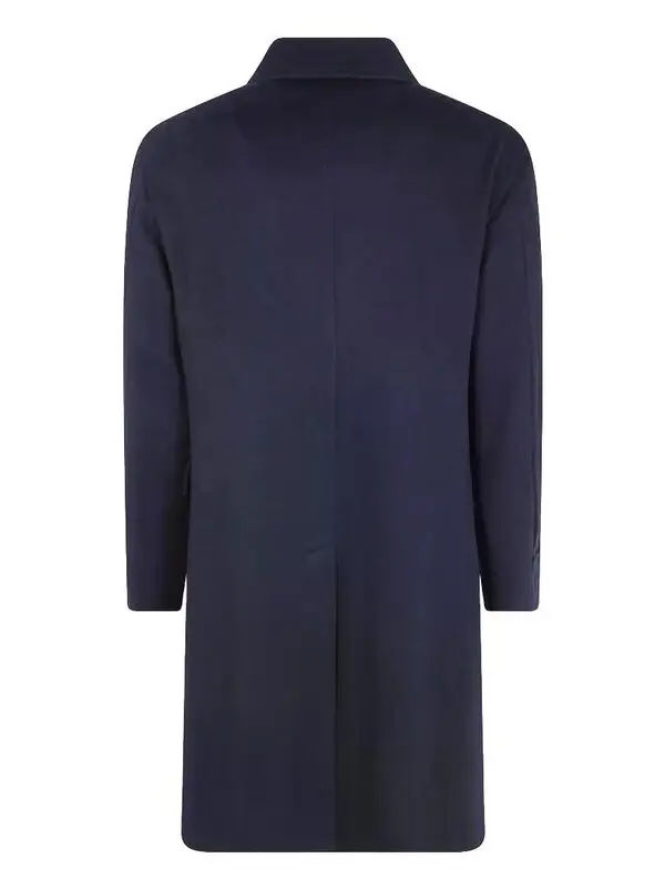 Tagliatore Double-breasted Wool Coat - Blue