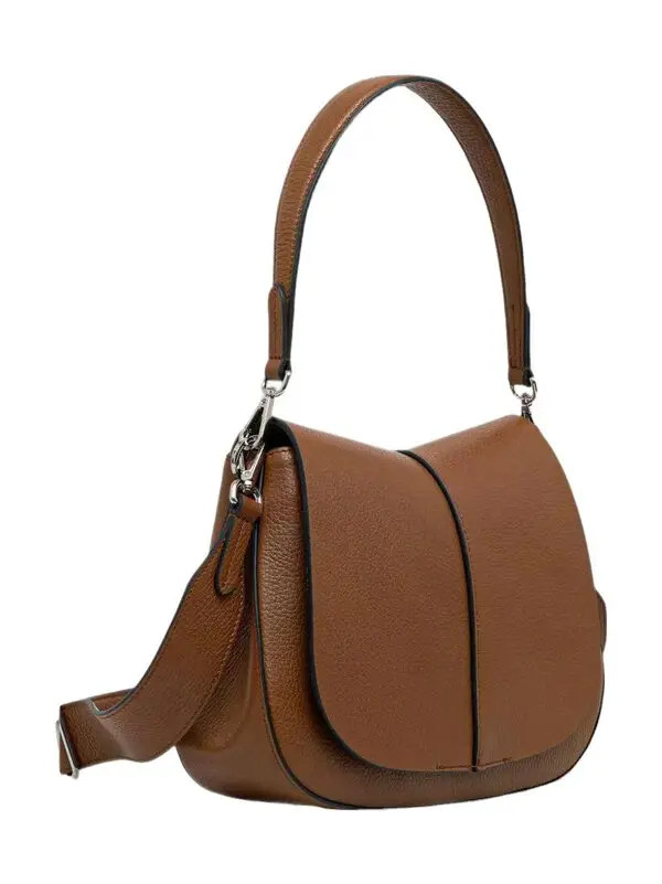 GIANNI CHIARINI Medium Helena Grained-leather Tote Bag - Brown