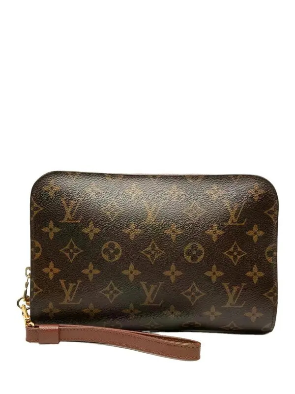 LOUIS VUITTON Monogram Orsay Clutch Bag - Brown