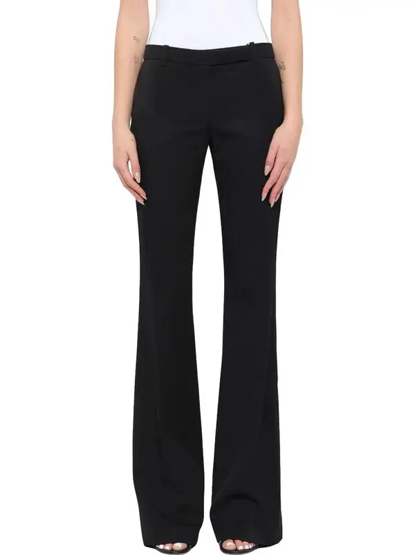 Alexander McQueen Flared Trousers - Black