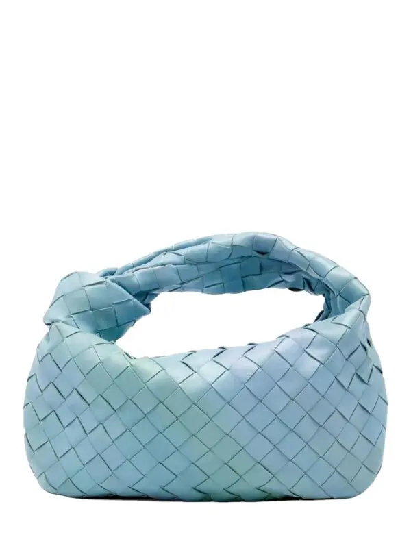 Bottega Veneta 2012-2026 Mini Nappa Intrecciato Jodie Hobo Bag - Blue