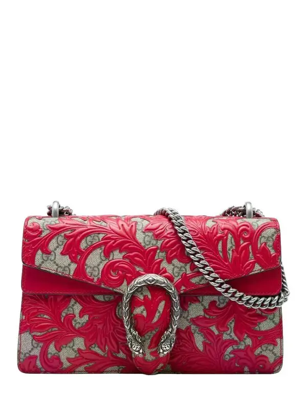 Gucci 2016-2026 Medium Gg Supreme Arabesque Dionysus Shoulder Bag - Red