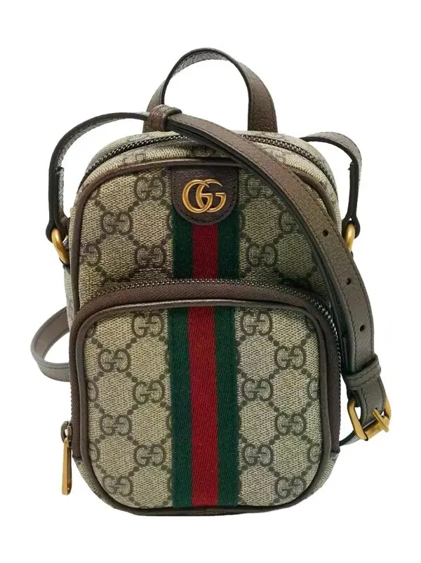 Gucci Ophidia Gg Supreme Crossbody Bag - Neutrals