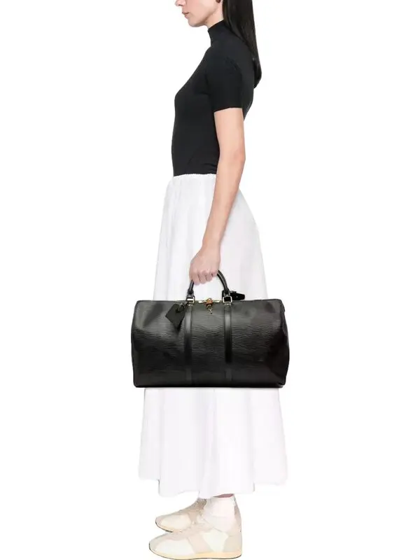 LOUIS VUITTON 1996 Epi Keepall 50 Travel Bag - Black