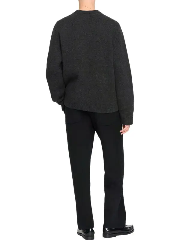 BARRIE Double-faced Cashmere Sweater - Grey