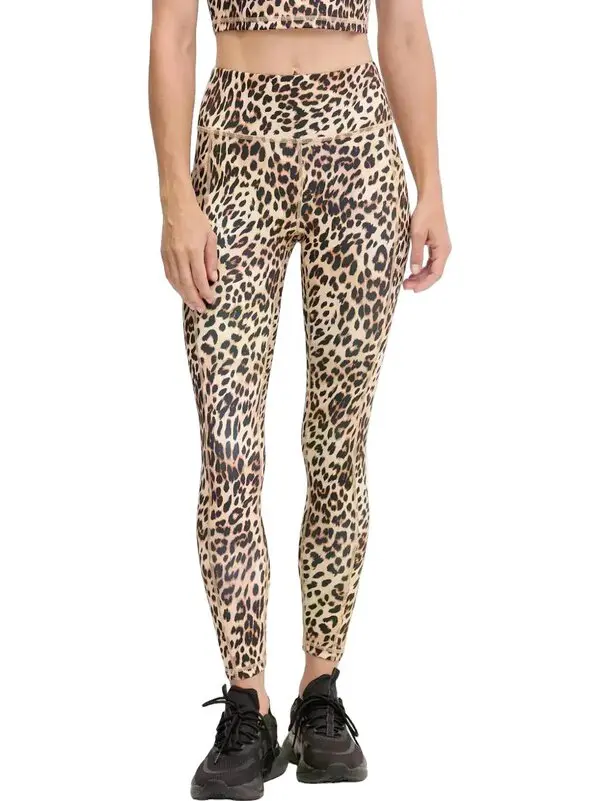 Dkny Leopard-print Leggings - Neutrals