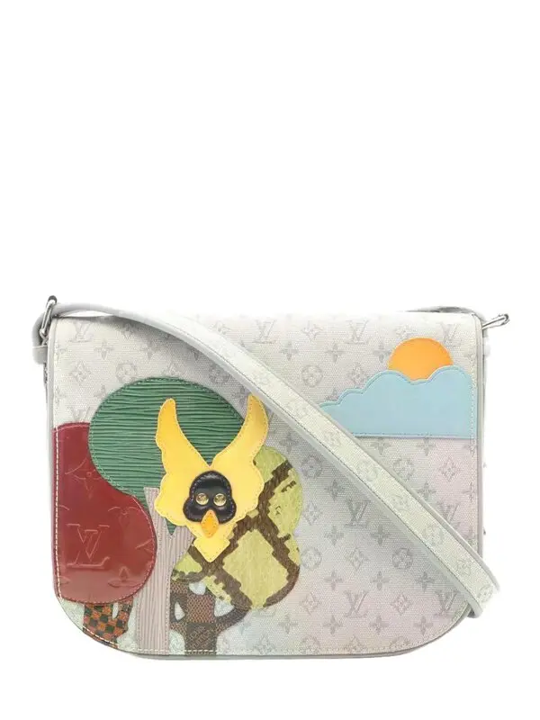 LOUIS VUITTON 2002 Limited Edition Monogram Patchwork Conte De Fees Musette Crossbody Bag - Grey