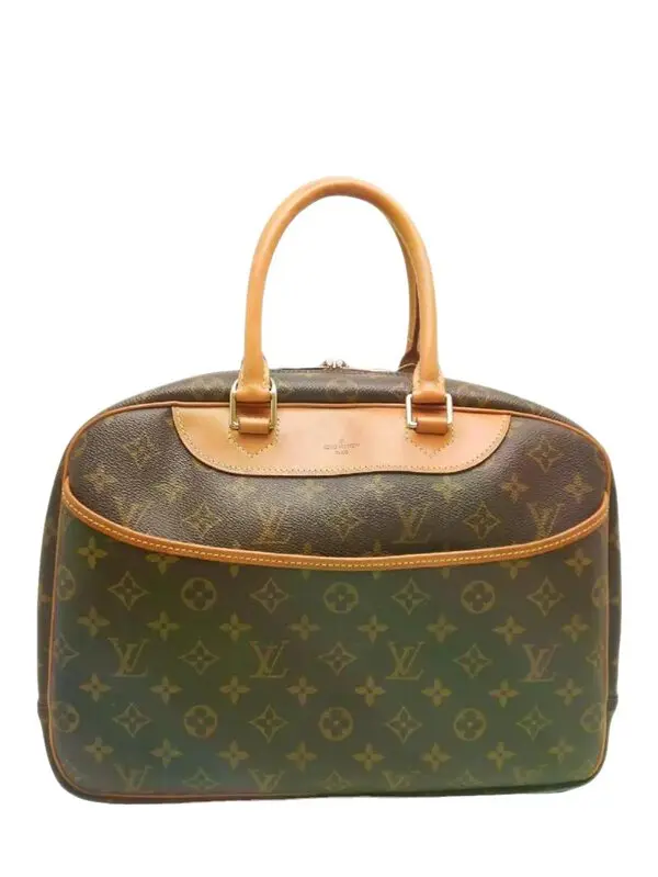 LOUIS VUITTON Monogram Deauville Handbag - Brown