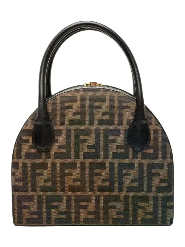 Fendi 20th Century Zucca Canvas Satchel - Brown