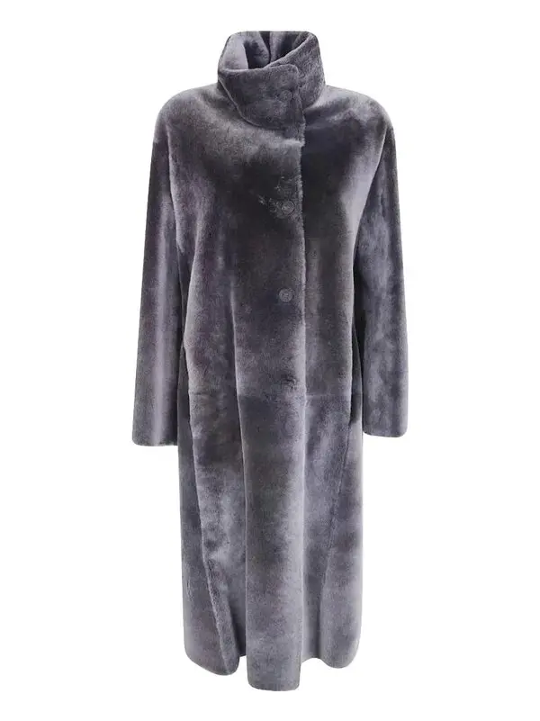 Giorgio Armani Reversible Lamb-fur Coat - Brown