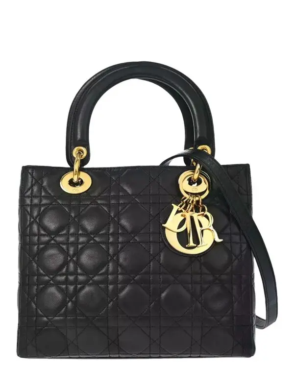 Dior Medium Lady Tote Bag - Black