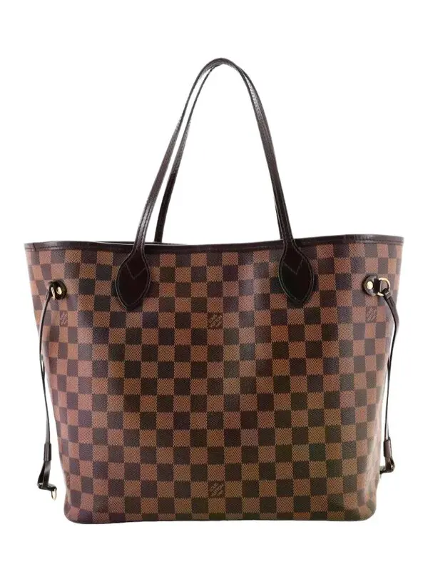 LOUIS VUITTON Damier Neverfull Tote Bag - Brown