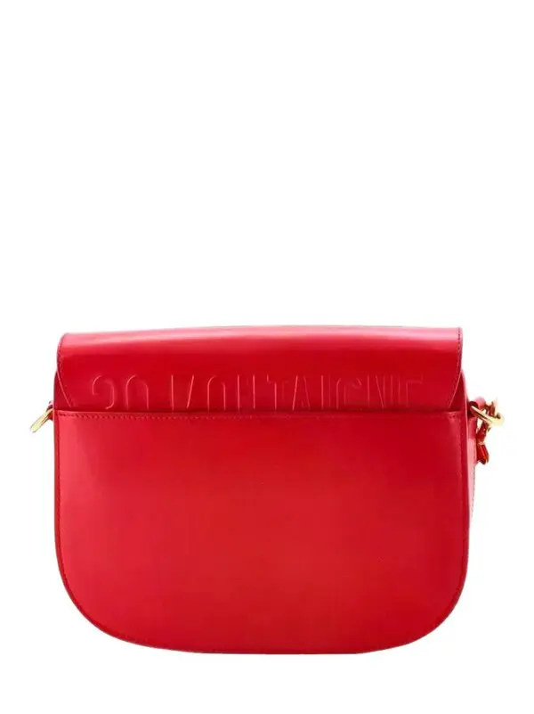 Dior Bobby Flap Bag Leather Medium Crossbody Bag - Red