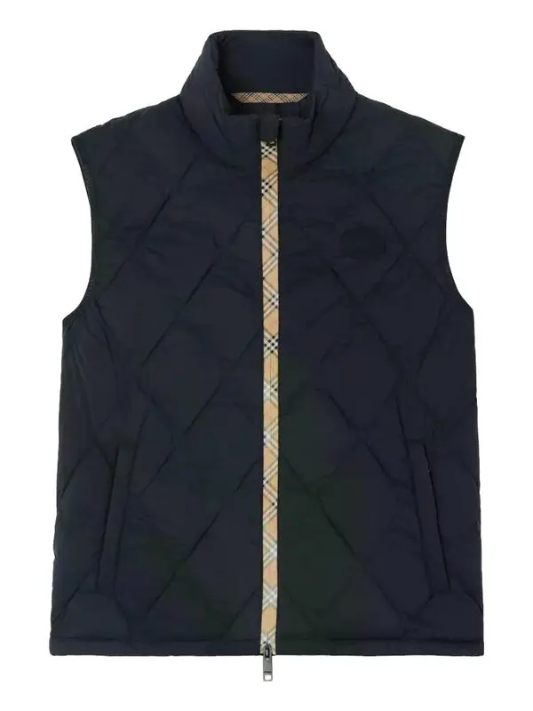 Burberry Quilted Nylon Gilet - Blue