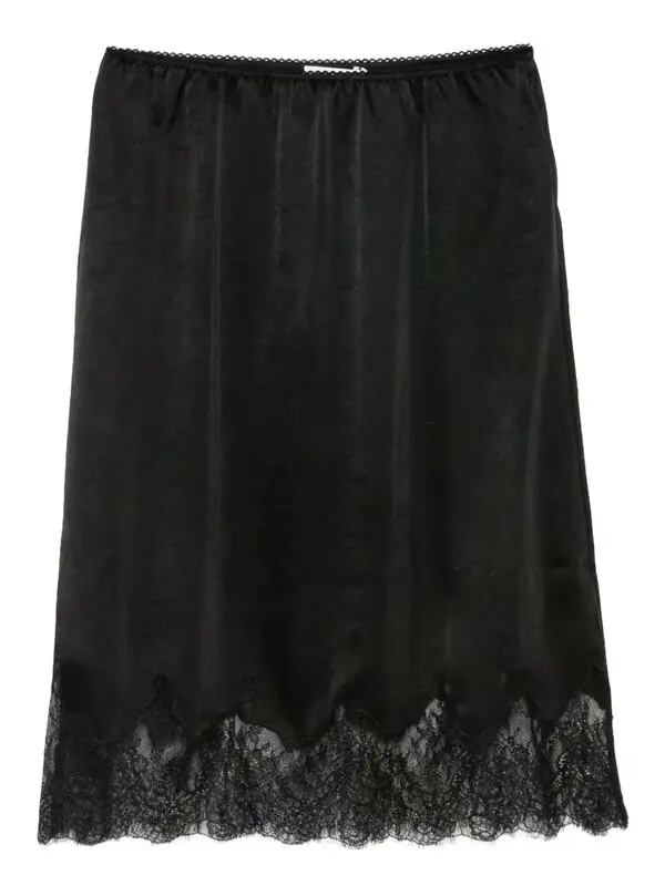 Citizens Of Humanity Lace Trim Mini Skirt - Black