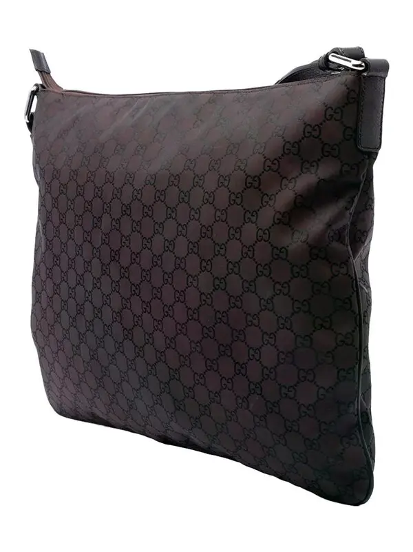 Gucci 2016-2026 Gg Nylon Crossbody Bag - Brown