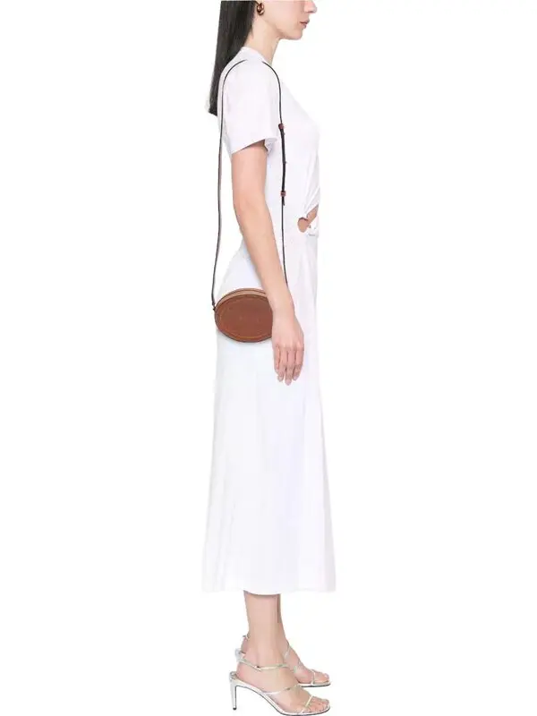Celine 2021 Small Calfskin Cuir Triomphe Oval Crossbody Bag - Brown