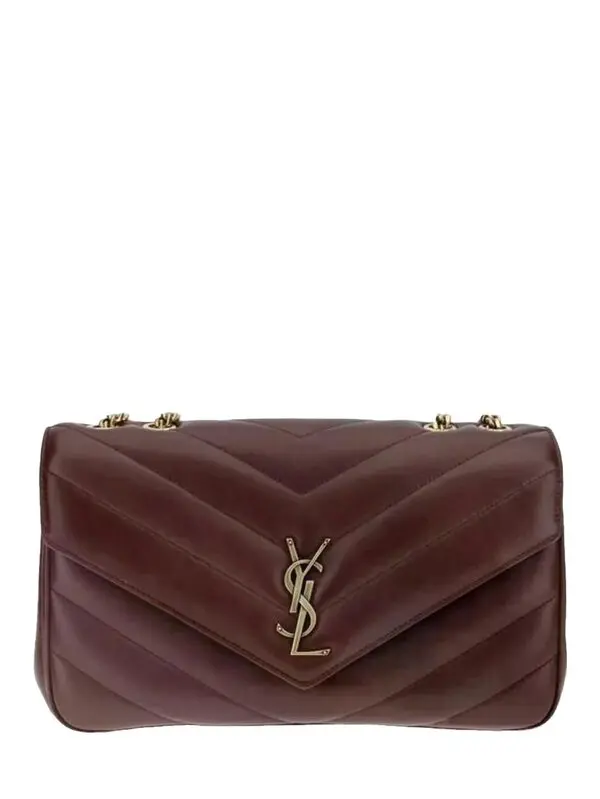 Saint Laurent Medium Loulou Quilted Shoulder Bag - Red