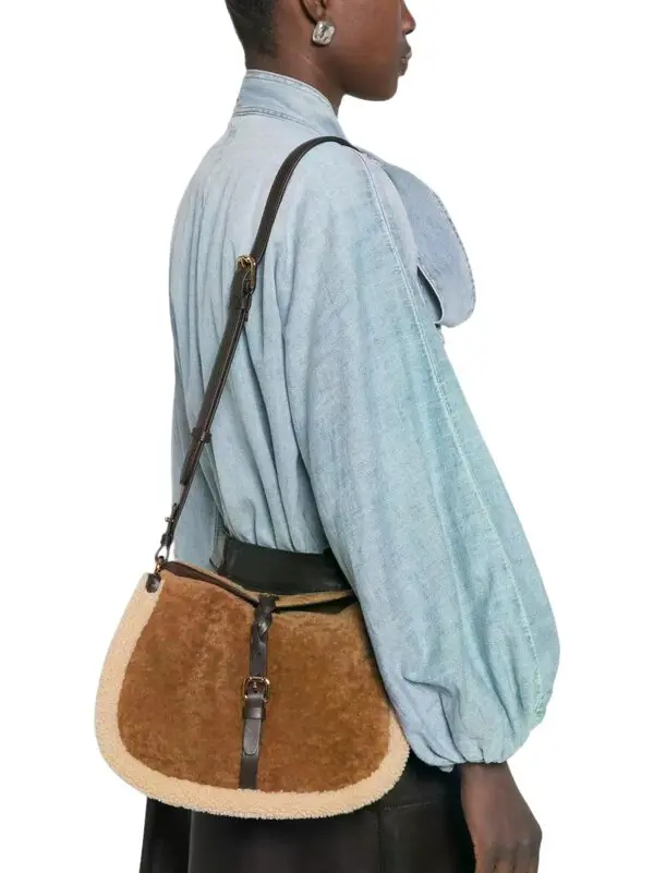 Etro Pony-hair Mutton-trim Cross Body Bag - Brown