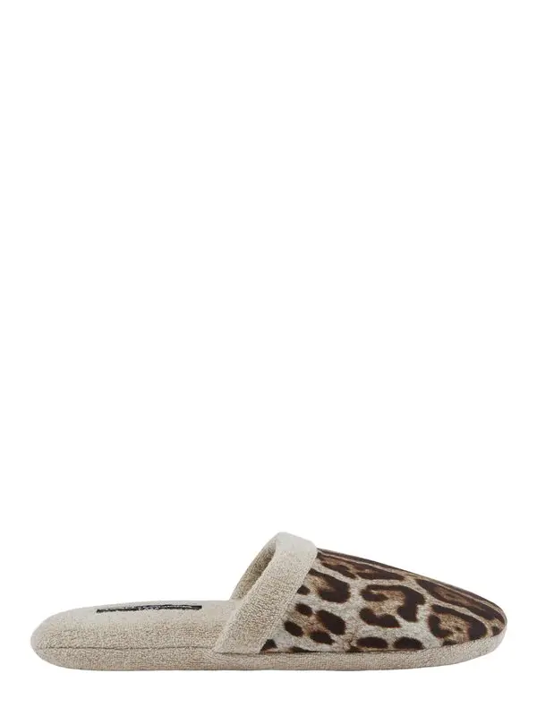 Dolce & Gabbana Cotton Terry Slippers Cotton Slippers - Multicolor