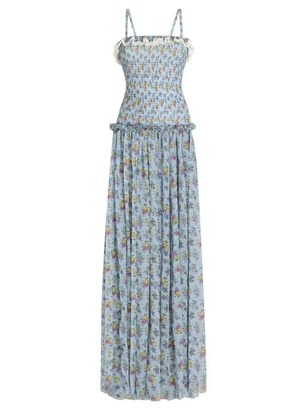 Dolce & Gabbana Small Floral-print Chiffon Dress Dresses - Multicolor
