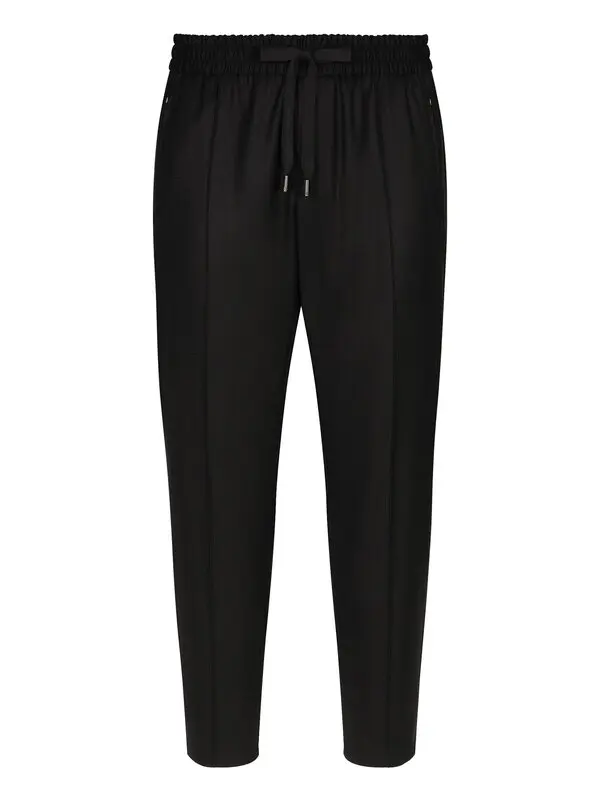 Dolce & Gabbana Wool Jogging Pants Pants And Shorts - Black