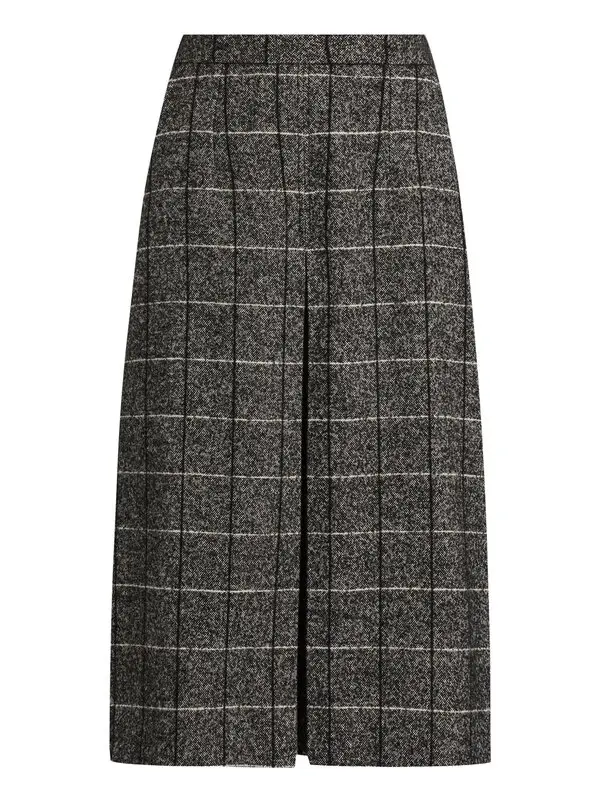 Dolce & Gabbana Wool Blend Check Skirt - Multicolor