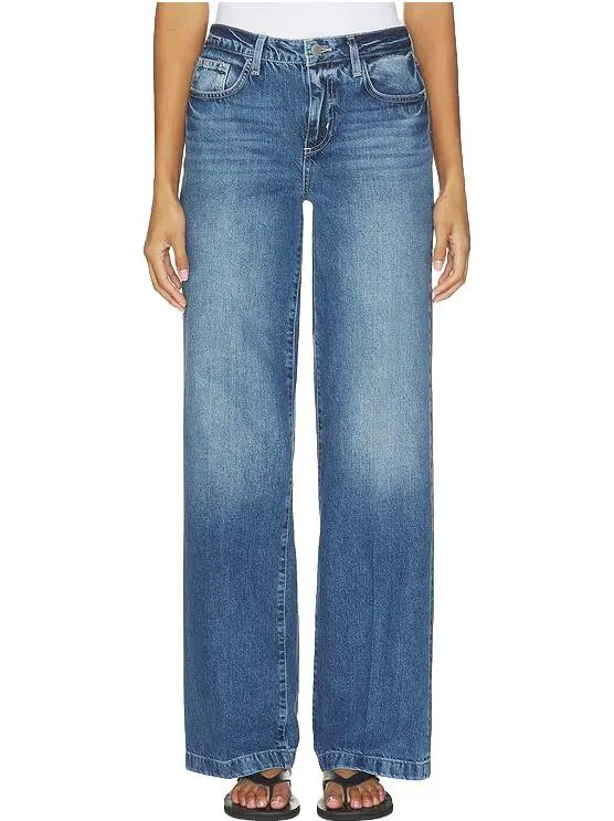 L'Agence Clayton Wide Leg Pant - Blue