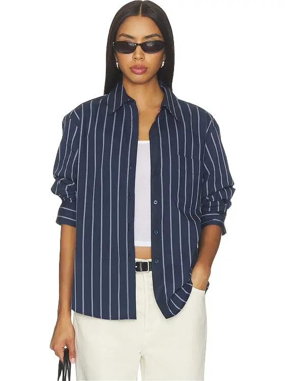 Brochu Walker Pia Shirt Striped Cotton Blend Button-down - Multi