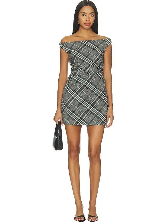 Simkhai Wells Off-shoulder Mini Dress In . Also - Multi