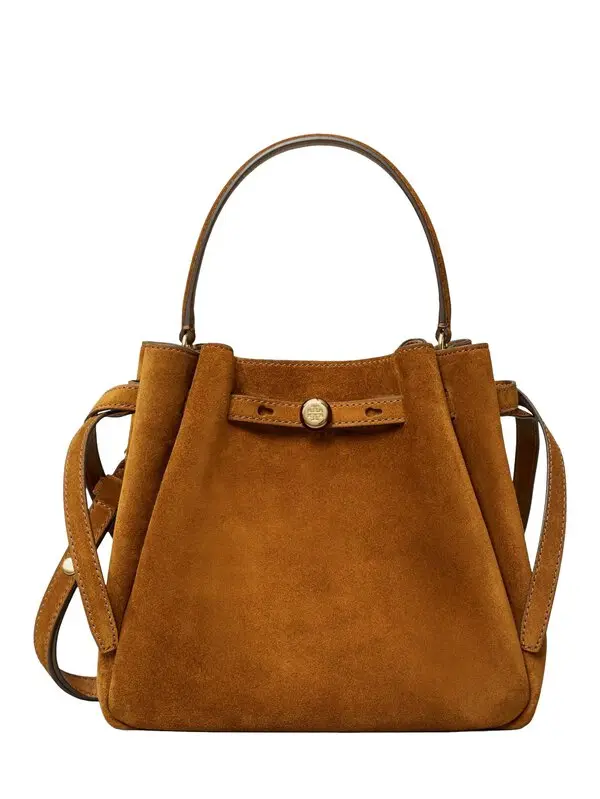 Tory Burch Romy Suede Bucket Bag - Brown