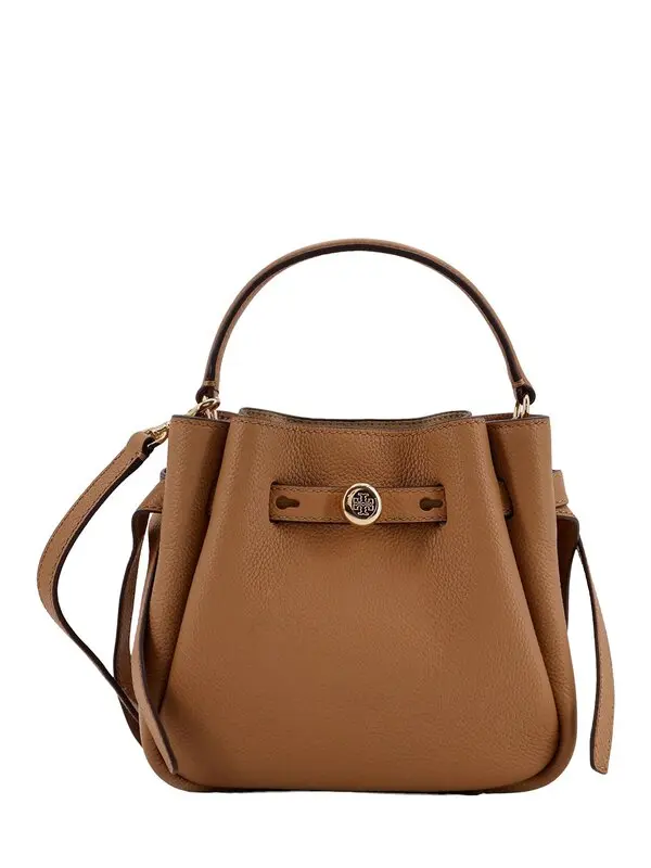 Tory Burch Romy Mini Leather Crossbody Bag - Brown
