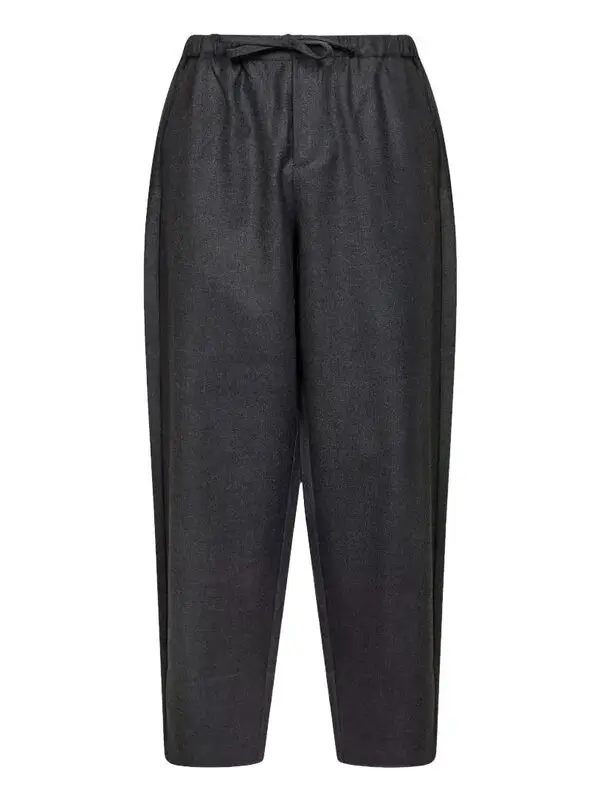 ROSE BURRITO Drawstring-waist Trousers - Grey