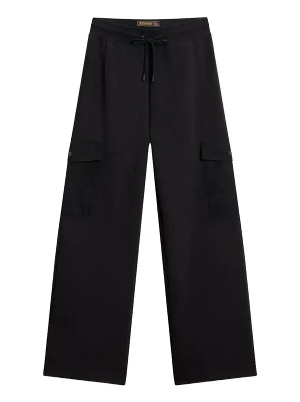 Woolrich Drawstring Cargo Trousers - Black