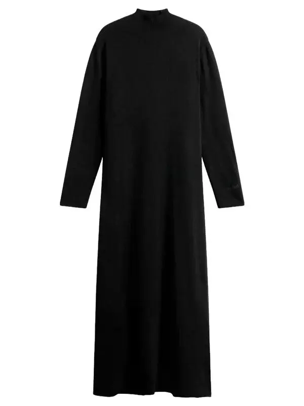 Woolrich Mock-neck Long-sleeve Midi Dress - Black