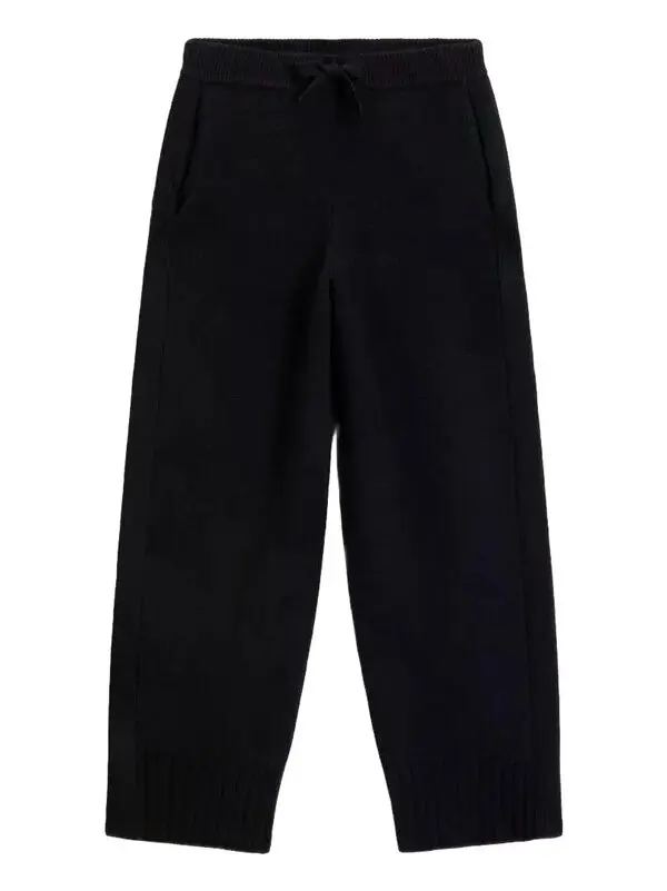 Woolrich Drawstring-waist Knit Trousers - Black