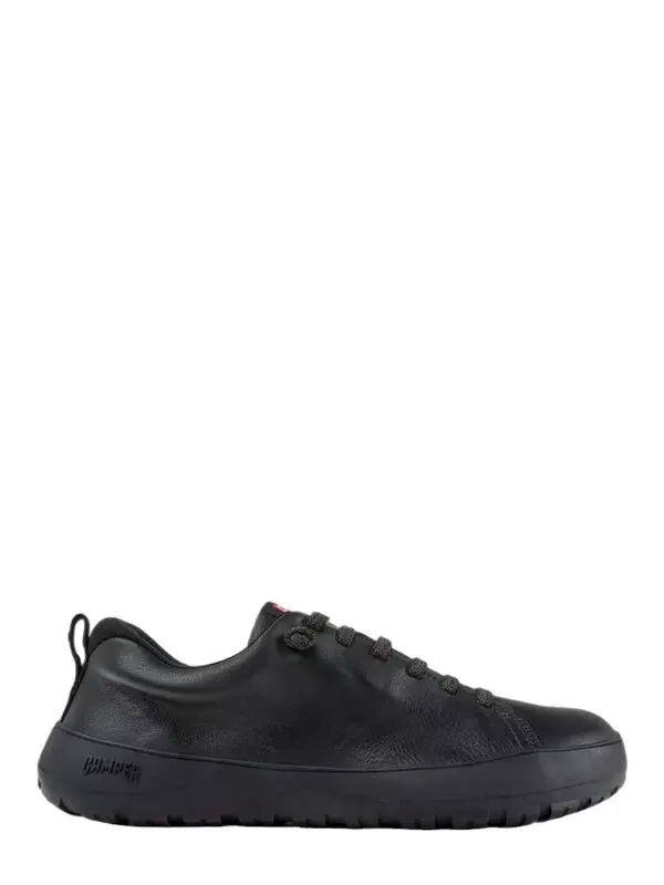 Camper Peu Serra Leather Lace-up Sneakers - Black