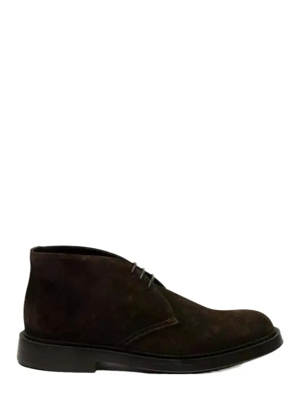 DOUCAL'S Calf Leather Desert Boots - Brown