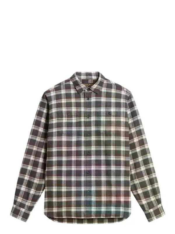 Woolrich Warren Check-flannel Shirt - Grey
