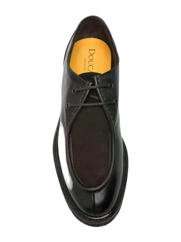 DOUCAL'S Round-toe Derby Shoes - Brown