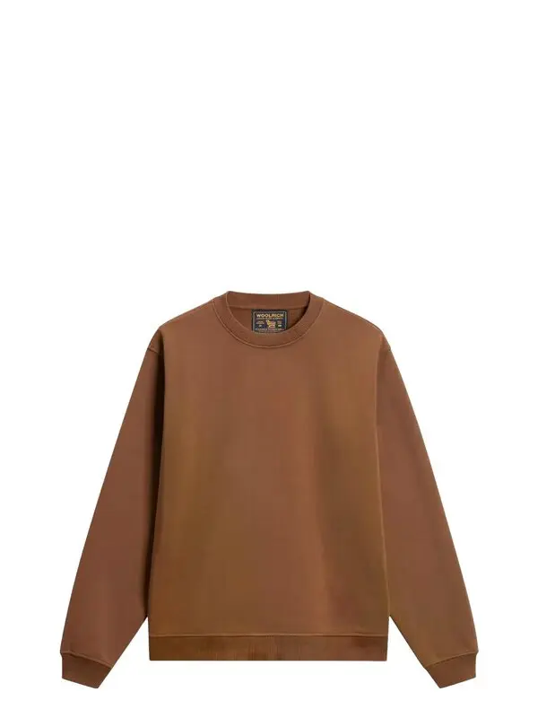 Woolrich Logo-print Crew-neck Sweatshirt - Brown