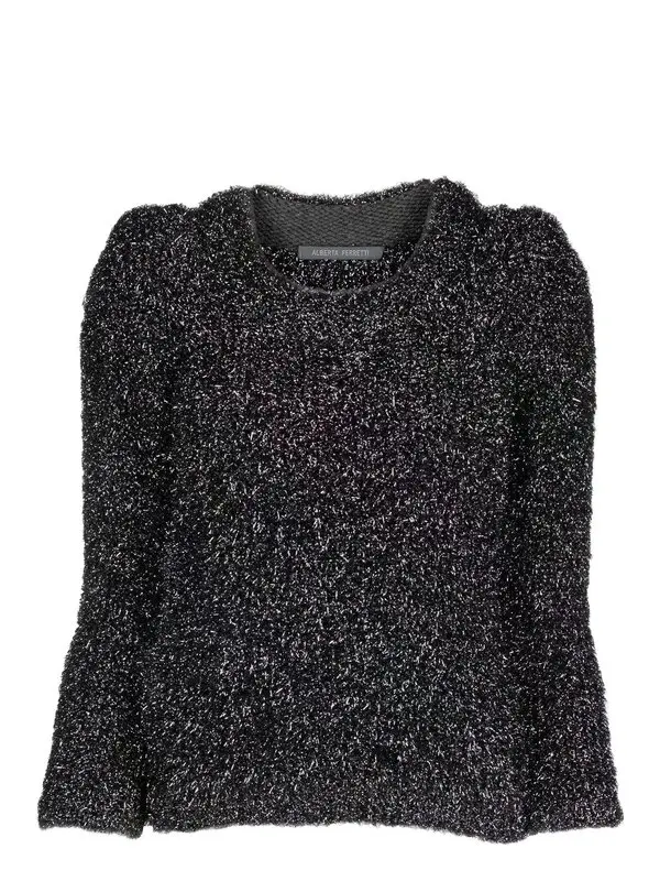 Alberta Ferretti Long Sleeve Knitted Jumper - Black
