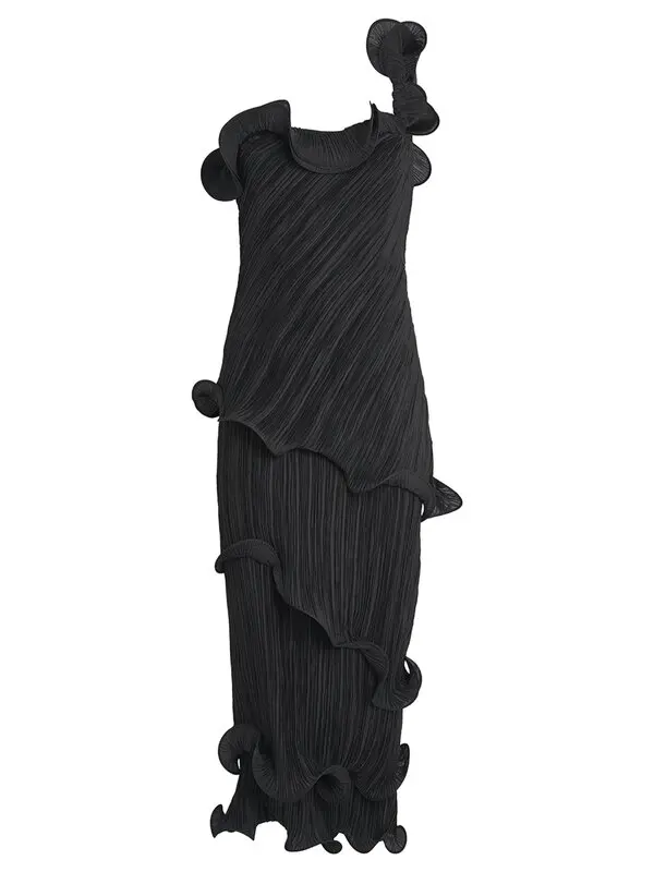 Cult Gaia Pleated Payton Gown - Black