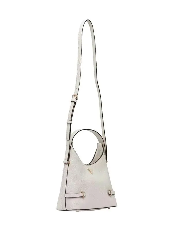 Guess Logo-plaque Satchel Bag - Neutrals