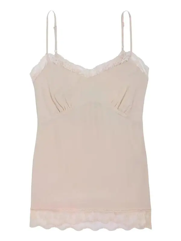 Simone Rocha Lace-trimmed Camisole Top - Neutrals