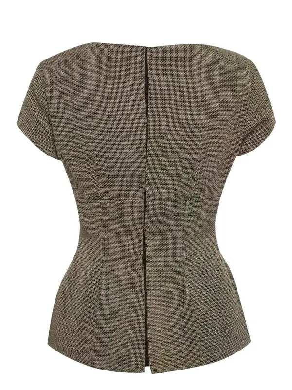 Magda Butrym Flared Bustier Top - Brown
