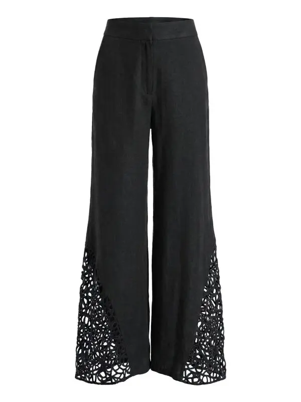 TAARACH & AMPERSAND Threadline Cocoon Pants - Black