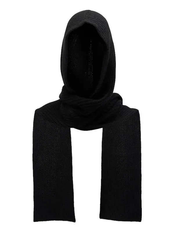 THE ROW Paise Cashmere Hood - Black