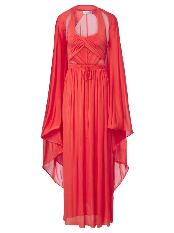 Christopher Esber Daya Cutout Jersey Gown - Orange