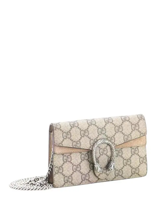 Gucci Dionysus Gg Coated Canvas Super Mini Crossbody Bag - Brown